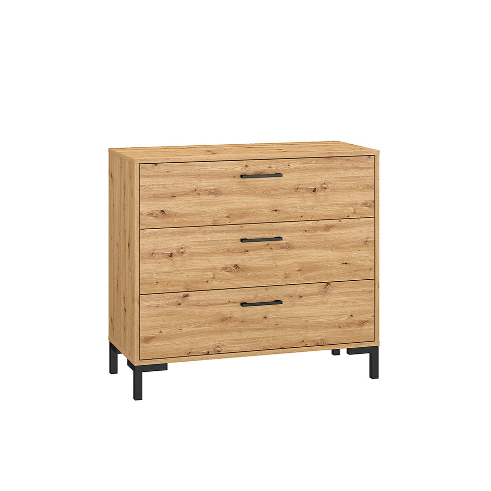 Commode Buffet Buffet en Chêne Artisanal avec Bordure ABS – Élégance et Praticité pour Votre ...