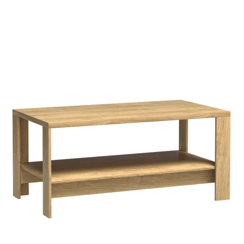 Table basse simple et lumineuse en hickory naturel | Decora Home
